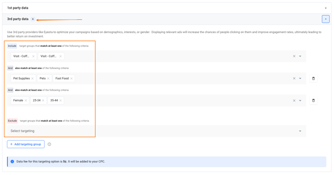 Audience Targeting Functionality